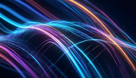 Abstract Technology Background Of High Speed Global Data Transfer Fiber Optic 18 Premium Ai