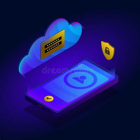 Protection Personal Folder Icon Color Outline Vector Stock Vector