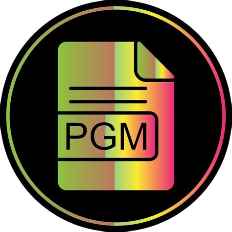Pgm File Format Glyph Due Color Icon Design 43820121 Vector Art At Vecteezy