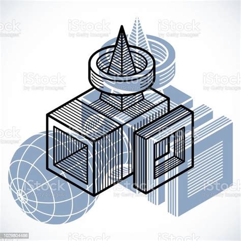 추상적인 벡터 기하학적 형태 3d 다각형 모양입니다 0명에 대한 스톡 벡터 아트 및 기타 이미지 0명 3차원 형태 건설 산업 Istock