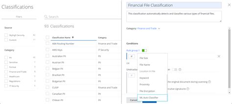 Create A Classification Using Ml Auto Classifier Skyhigh Security