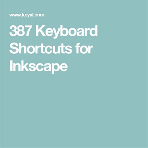 387 Keyboard Shortcuts For Inkscape Keyboard Shortcuts Keyboard Blender