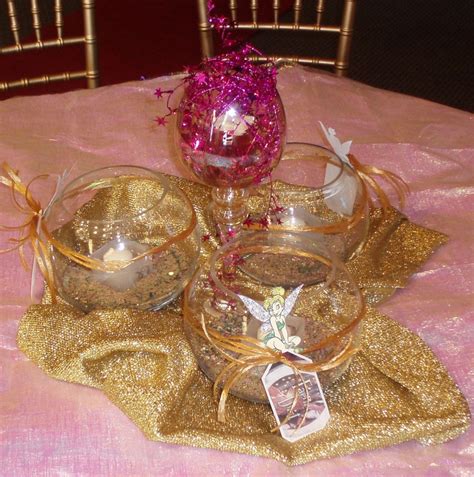 Tinkerbell Themed Party Centerpiece