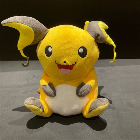 Pokemon Banpresto Sun And Moon Raichu Plush Doll Big Size Shopee Malaysia