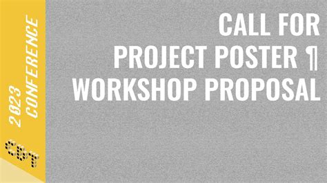 2023 Kicdt 컨퍼런스 프로젝트 발표자 및 워크샵 발표자 모집 Youtube