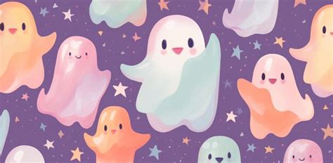 There Are Many Different Colored Ghosts In The Sky Generative Ai