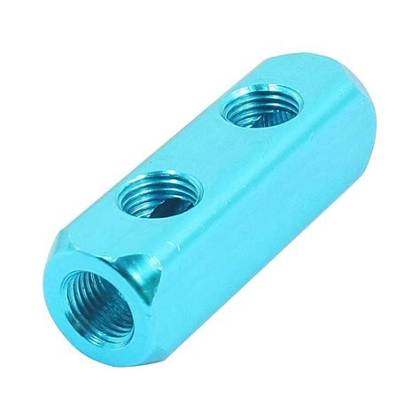 Uxcell 1 4bsp Thread 5 Ports Quick Coupler Connector Air Hose Manifold