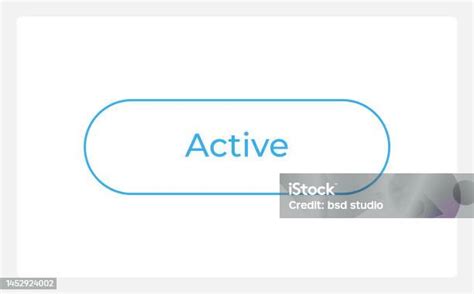 활성 단추 상태 Ui 요소 템플릿 관리자에 대한 스톡 벡터 아트 및 기타 이미지 관리자 그래프 그래픽 사용자 인터페이스 Istock