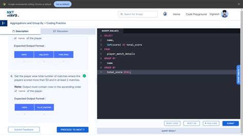 Vignesh Steebenraj On Linkedin Day19 50daysofcodingchallenge Nxtwave Ccbpian Sql