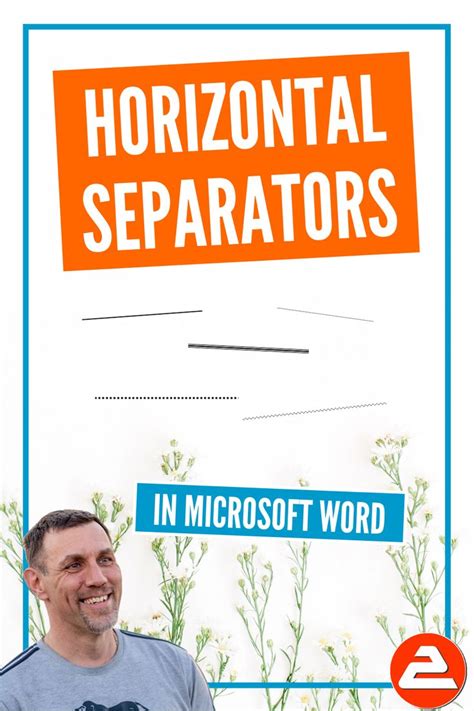 Horizontal Separators In Word Microsoft Word Document Microsoft Word Words