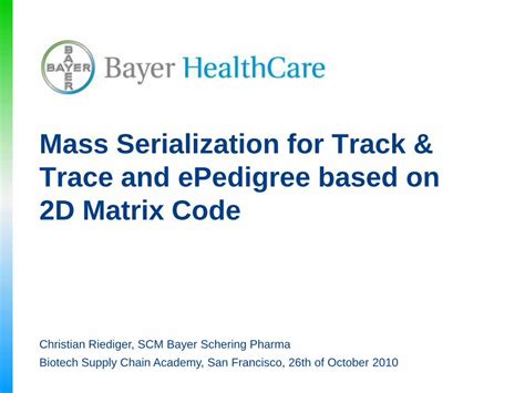PDF Mass Serialization For Track Trace And EPedigree Serialization For Track Trace And