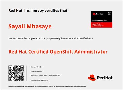 sayali mhasaye on linkedin redhat openshift ex280 kubernetes