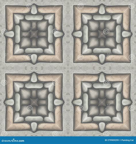Seamless Tileable Decorative Pattern Tileable Background With