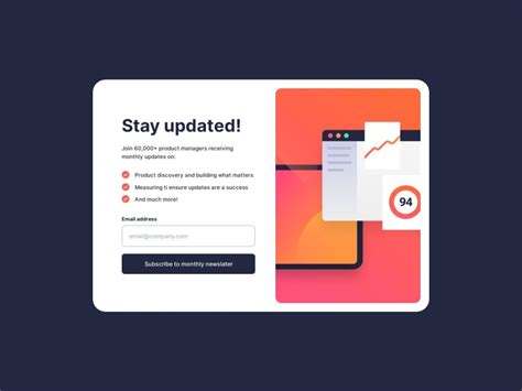 Frontend Mentor Newsletter Sign Up Form With Success Message Using Tailwindcss Coding