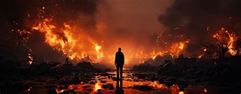 Garbage Burning Premium Ai Generated Image