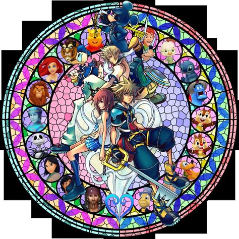 Kingdom Hearts Stained Glass