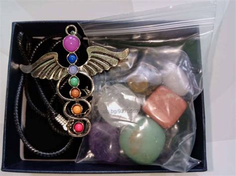 Комплект от природни камъни Унисекс бижу Скъпоценни камъни Бижута Варна Комплект от пр