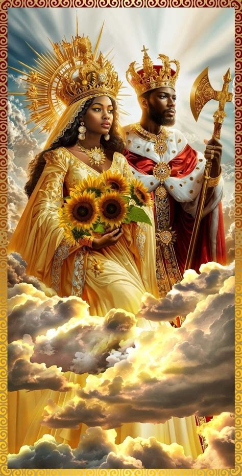 Oshun and Chango Paño Para El Trono Etsy