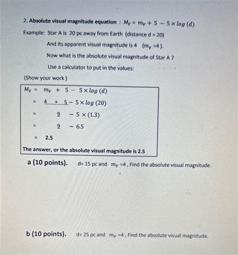 Solved 1 Stellar Parallax Distance D In Parsec P1 Where