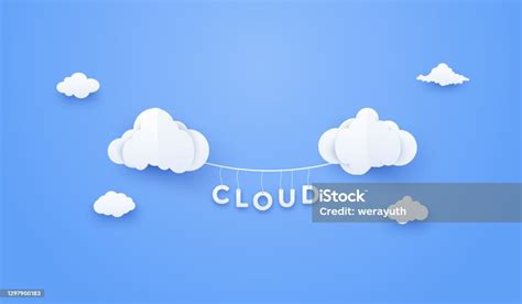 데이터 전송 서비스를 통해 온라인 앱을 컴퓨팅하는 3d 클라우드 디지털 기술 배경 벡터 아트 일러스트레이션 구름에 대한 스톡 벡터 아트 및 기타 이미지 Istock