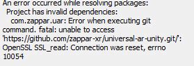 Manual Install Option Issue 8 Zappar Xr Universal Ar Unity GitHub