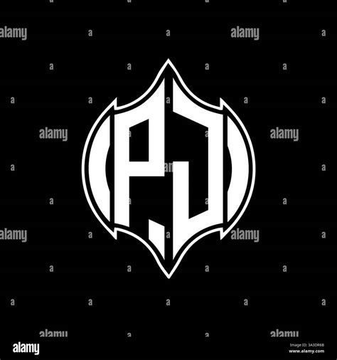 Pj Unique Modern Flat Abstract Geometric Initials Vector Letter Logo Design Pj Monogram Logo
