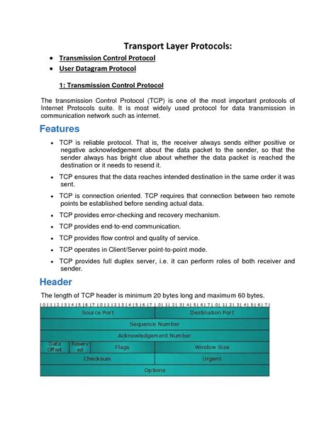SOLUTION Transport Layer Protocols Studypool