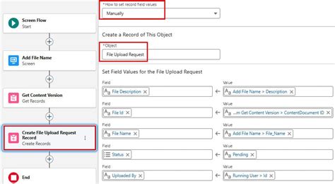 Salesforce Flow File Upload Approval Process
