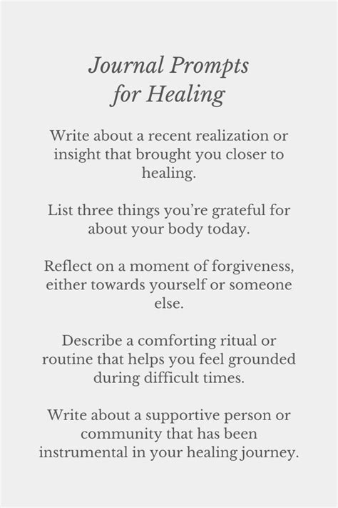 Healing Journal Prompts Journal Prompts Healing Journaling Healing Heart Quotes