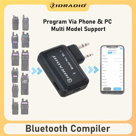 Tidradio Wireless Programmer Bluetooth Connection Is Suitable For All