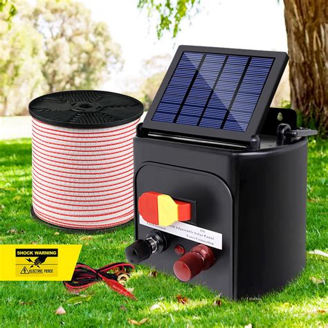 Giantz 5km 015j Solar Electric Fence Energiser Energiz Yestobuy
