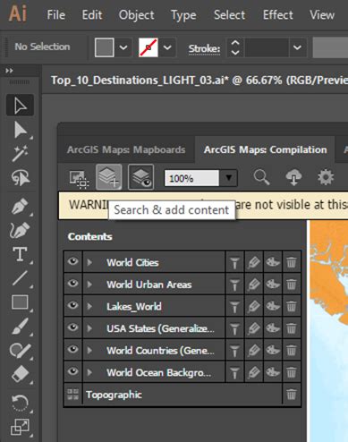 Making A Top Locations Map With ArcGIS Maps For Adobe Creative Cloud