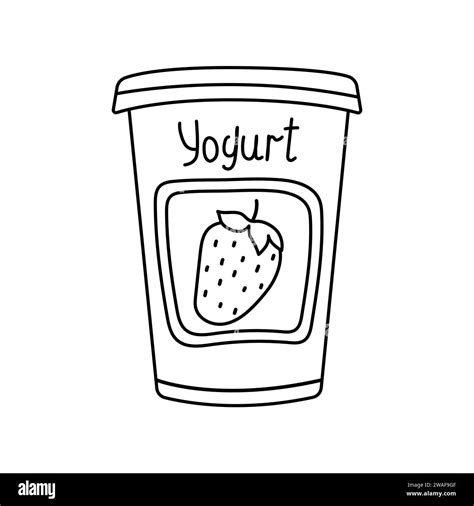 Hand Drawn Packaged Yogurt Color Element Cartoon Ultra Processed Food