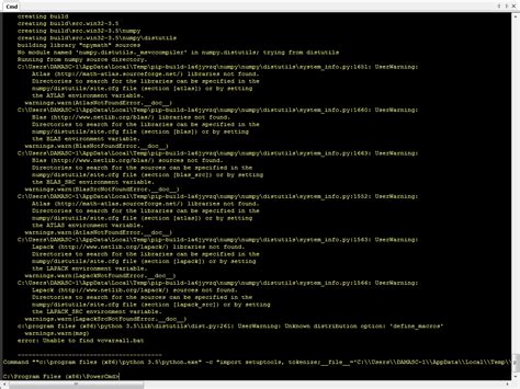 Python Problemas Ao Instalar Modulo Numpy No Windows Pelo Pip Stack Overflow Em Português