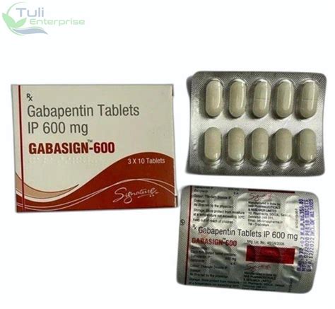 Gabapin Gabapentin 600 Mg Tablets Packaging Size 10x10 At Rs 200 In