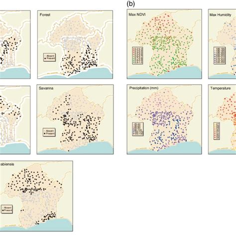 The Spatial Distributions Of The Explanatory Variables At Each Lf