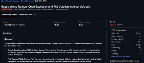 自動化行銷平臺mautic存在重大漏洞，攻擊者有機會遠端執行任意程式碼、刪除任意檔案 Ithome