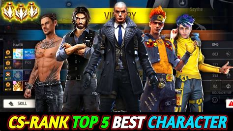 CS RANK BEST CHARACTER Top 5 Best Character For CS Rank Best