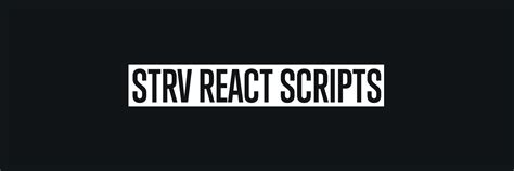 Github Strvcomstrv React Scripts Production Ready React Framework