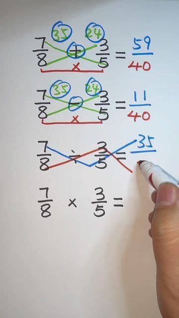 Math Tricks On Instagram Fraction Tricks Adding And Subtracting Fractions Dividing