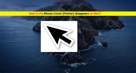 How To Fix Mouse Cursor Pointer Disappears Mac Pc Transformation
