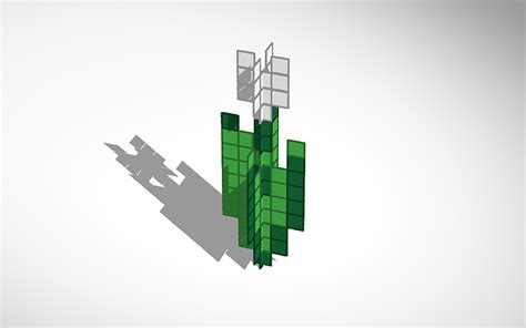 3d Design Minecraft Tulip Tinkercad