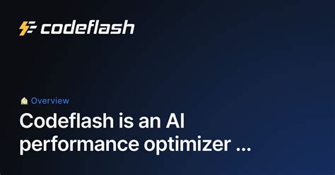 Codeflash Is An Ai Performance Optimizer For Python Code Codeflash
