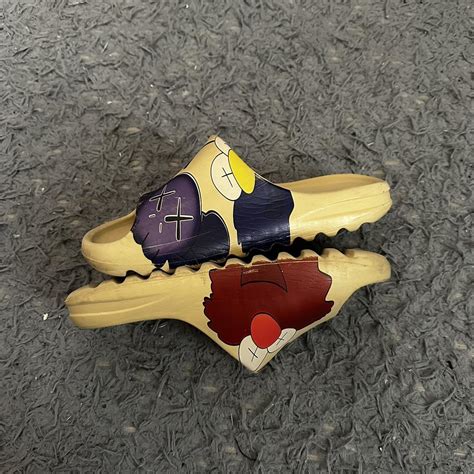 Used Elmo Yeezy Custom Slides Price Is Negotiable Depop
