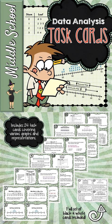 Data Analysis Task Cards Task Cards Data Analysis Middle School Math