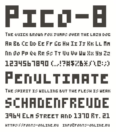 Pico 8 Font