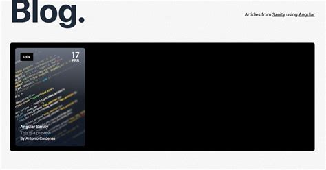 angular sanity templates