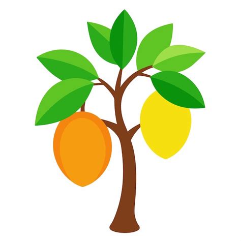 Mango Tree Vector Illustration Premium AI Generated Vector