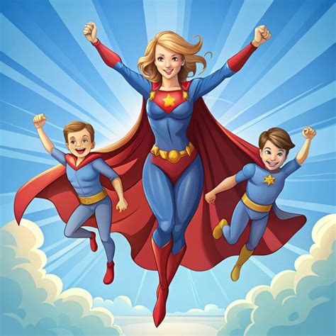 16 000 Superhero Mom Art Pictures