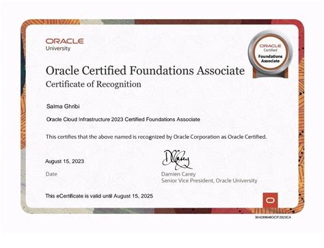 Salma Ghribi On Linkedin Oracle Oraclecertified Oci Cloud Cloudcomputing Machinelearning…